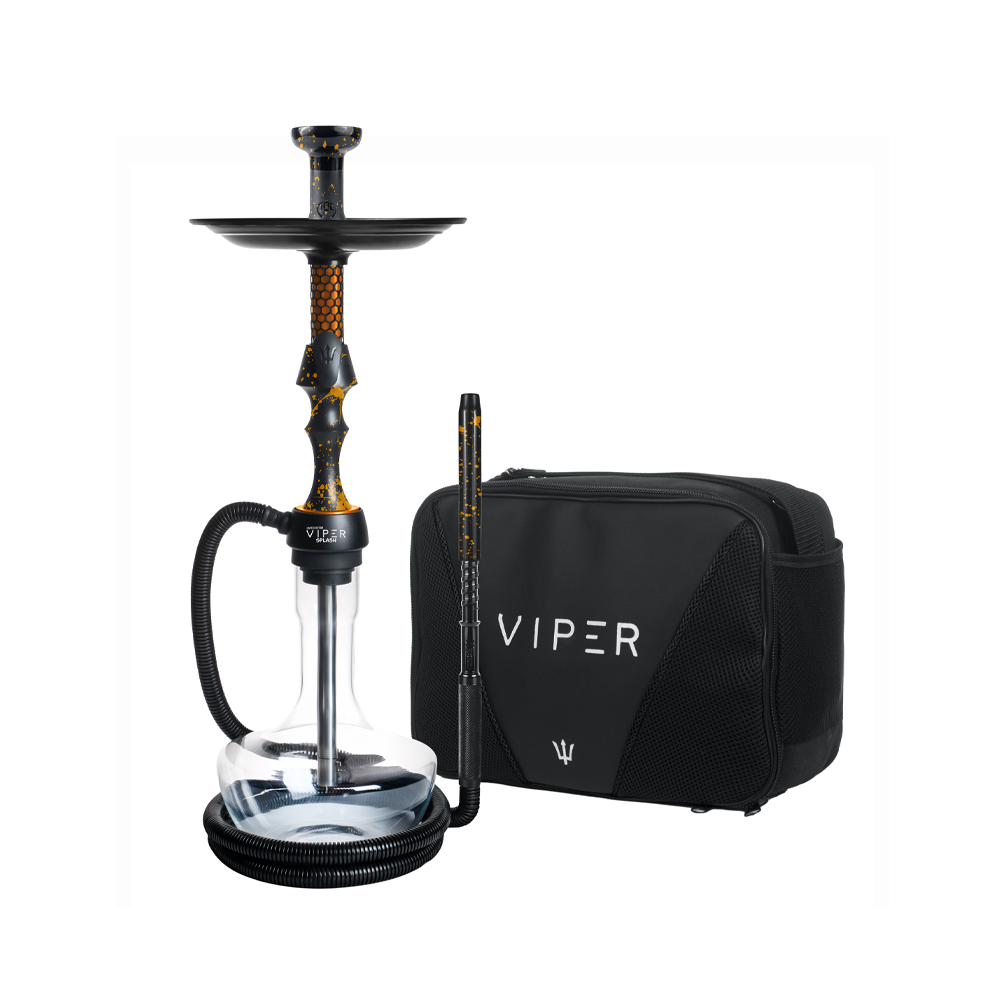 Narguile Completo Triton Viper Splash Bolsa – Laranja – Essênciaz